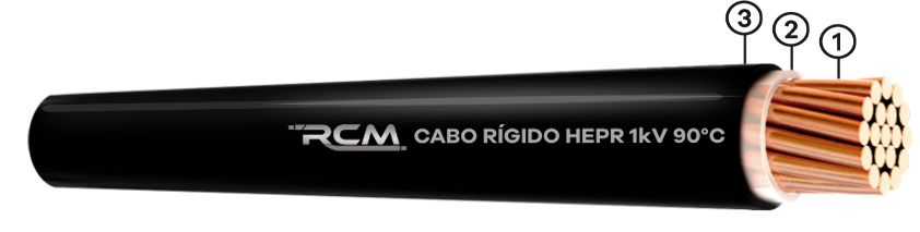 Cabo Rígido HEPR 0,6/1kV 90ºC | RCM Cabos Elétricos